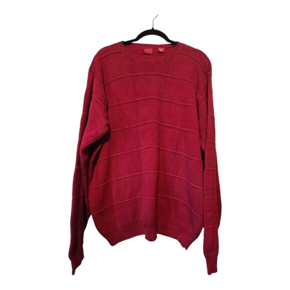 Arrow | Sweaters | Vintage 9s Arrow Crew Neck Sweater Mens Lg Tall Red ...